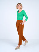 Tapered Pull On Ponte Trousers | Kettlewell – Kettlewell-US